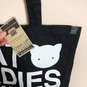 Ecobags | Bags | Cat Ladies Unite Black Tote Bag | Poshmark